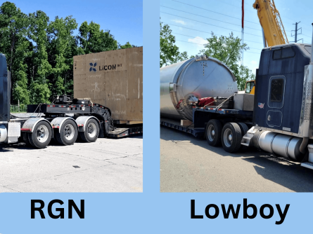 What is the Difference Between Lowboy and RGN | Freedom Heavy Haul